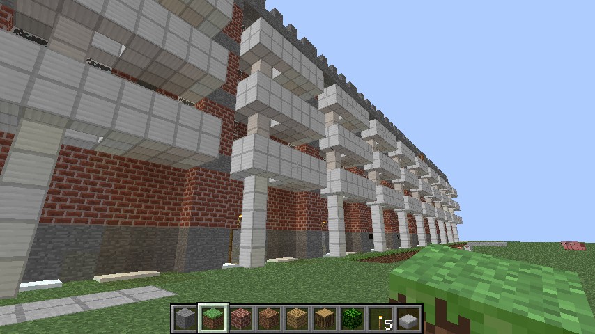 Row of 11 shops and flats Minecraft Map