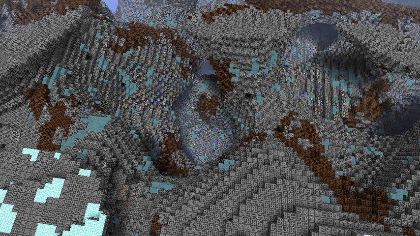 Map of Massive Caverns Minecraft Map