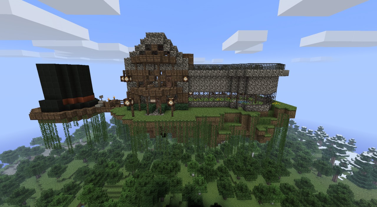 Godric's Floating House Minecraft Map