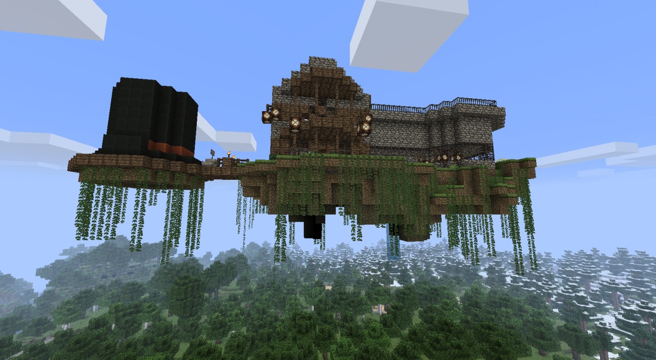 Godric's Floating House Minecraft Map
