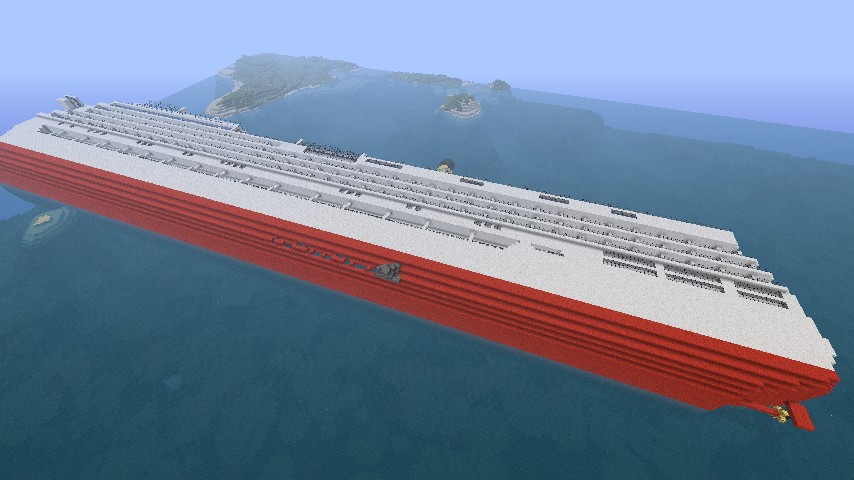 Costa Concordia Minecraft Map
