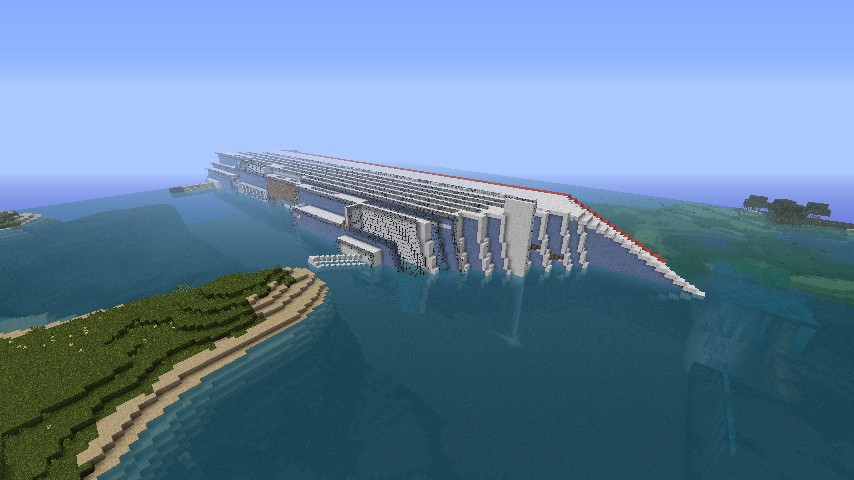 Costa Concordia Minecraft Map