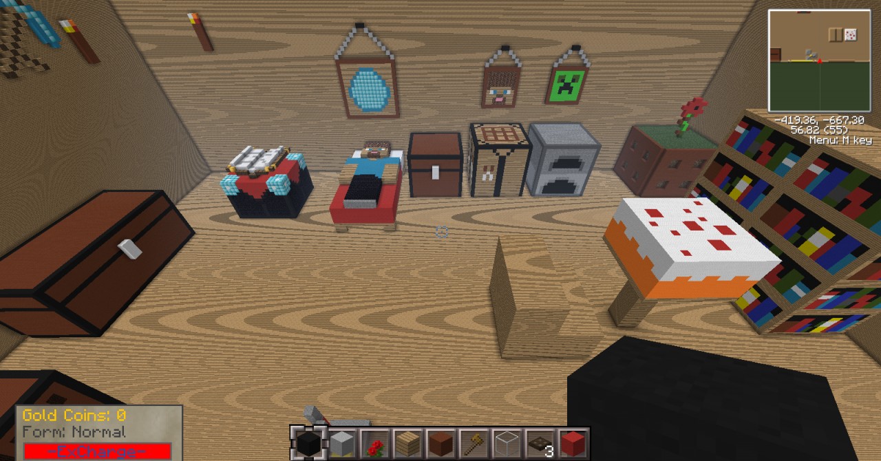 Steve`s Room In Minecraft Minecraft Map