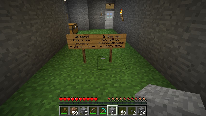 Minecraft archery training Minecraft Map
