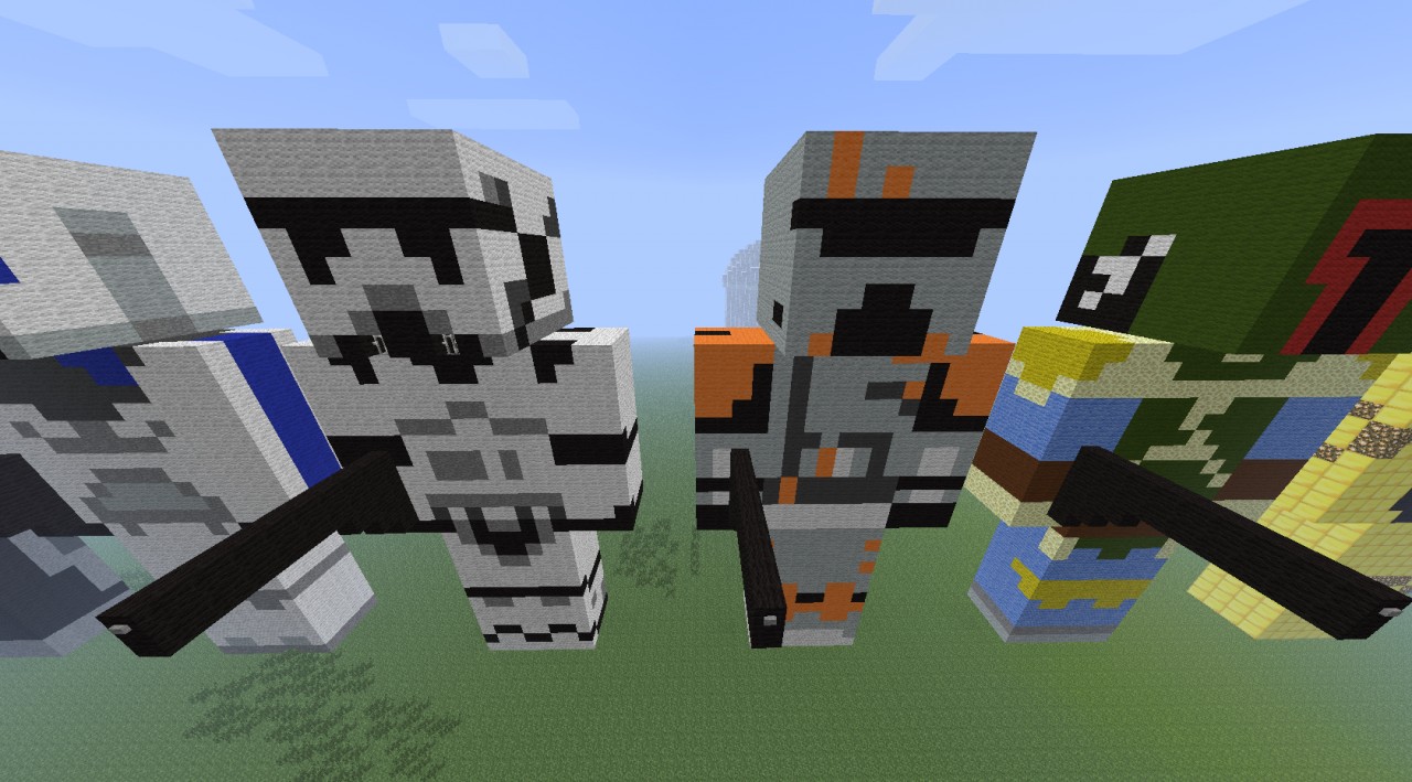 Skin en 3D de Star Wars Minecraft Map