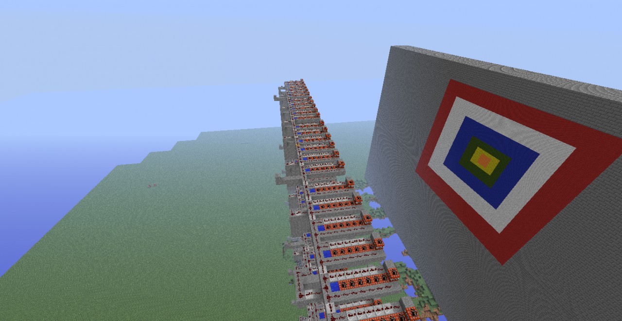 2000+ Tnt Cannon. One Button/ Target! Minecraft Map