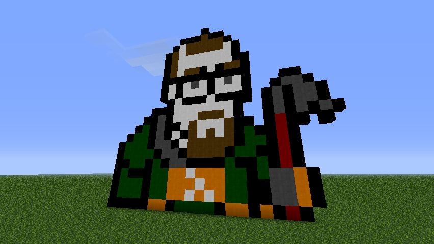 2D Gordon Freeman (Half Life) Minecraft Map