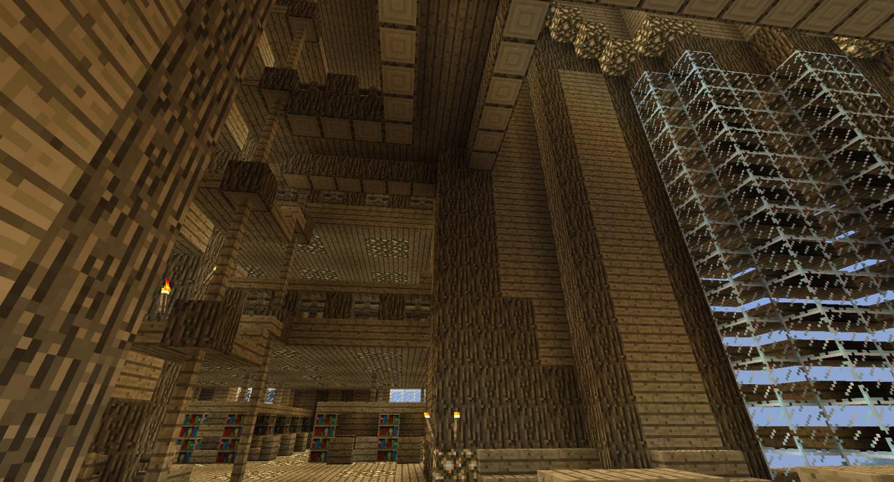 Wooden Town Hall Minecraft Map