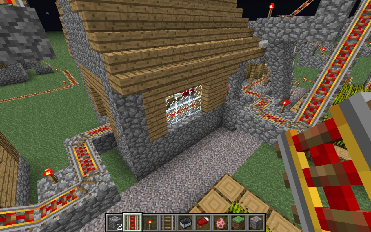 NPC Village Rollercoaster UPDATED! Minecraft Map