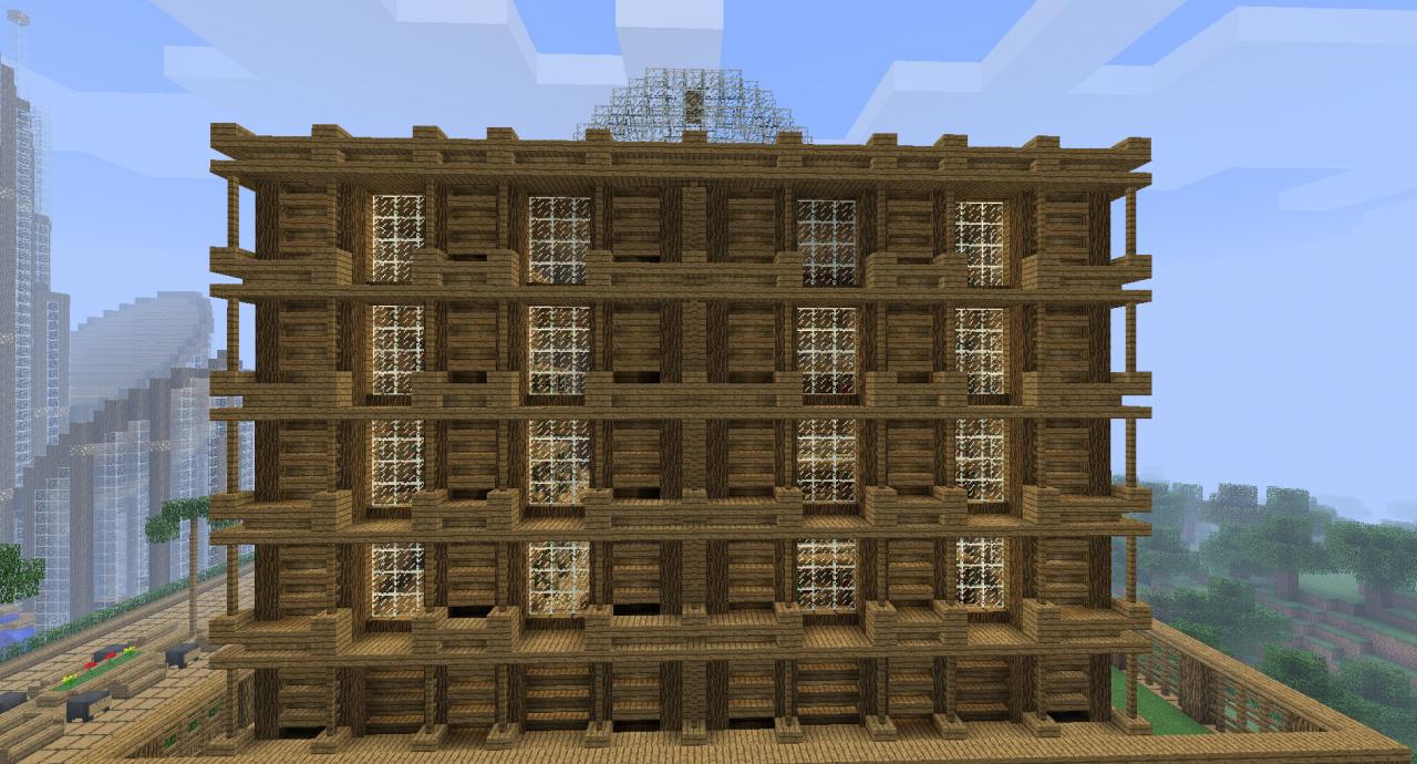 Wooden Town Hall Minecraft Map