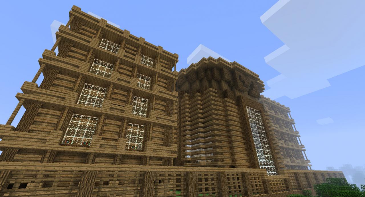 Wooden Town Hall Minecraft Map