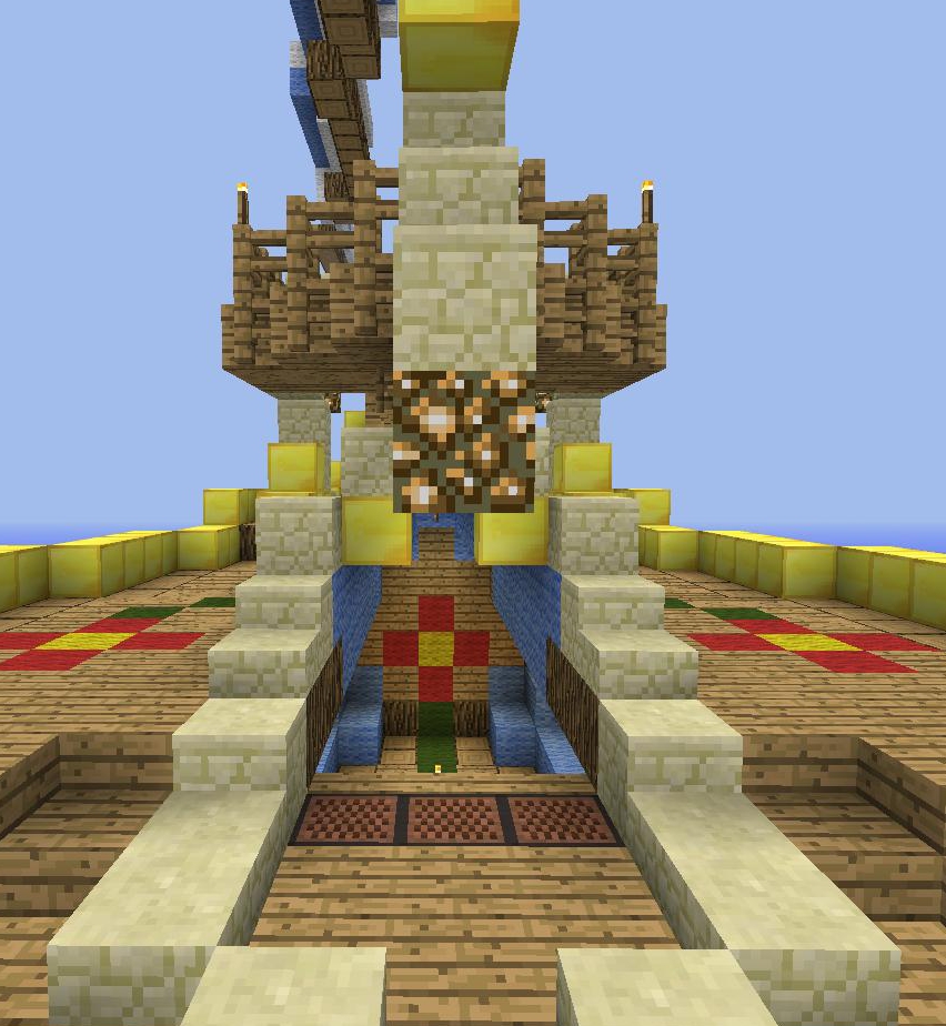 Elven ship from a red rose Minecraft Map