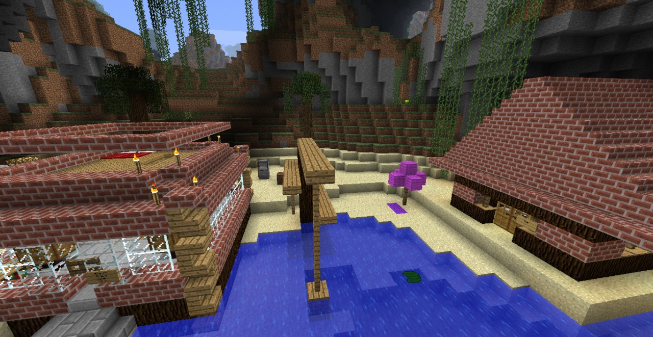 Island Resort for Steve Minecraft Map