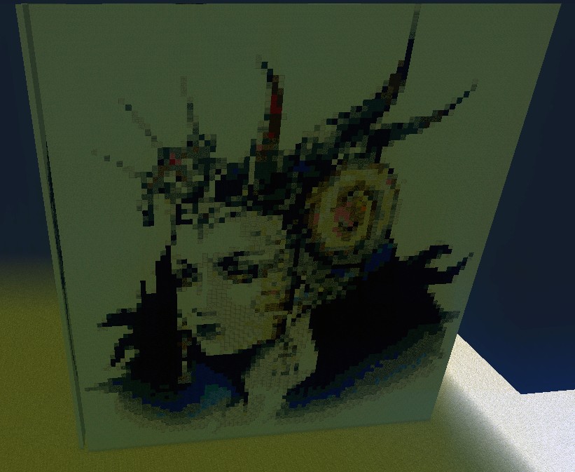 Final Fantasy VIII - Sorceress Edea pixel art Minecraft Map