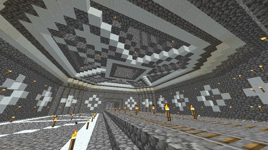 Train Tunnels / Halls Decoration Minecraft Project