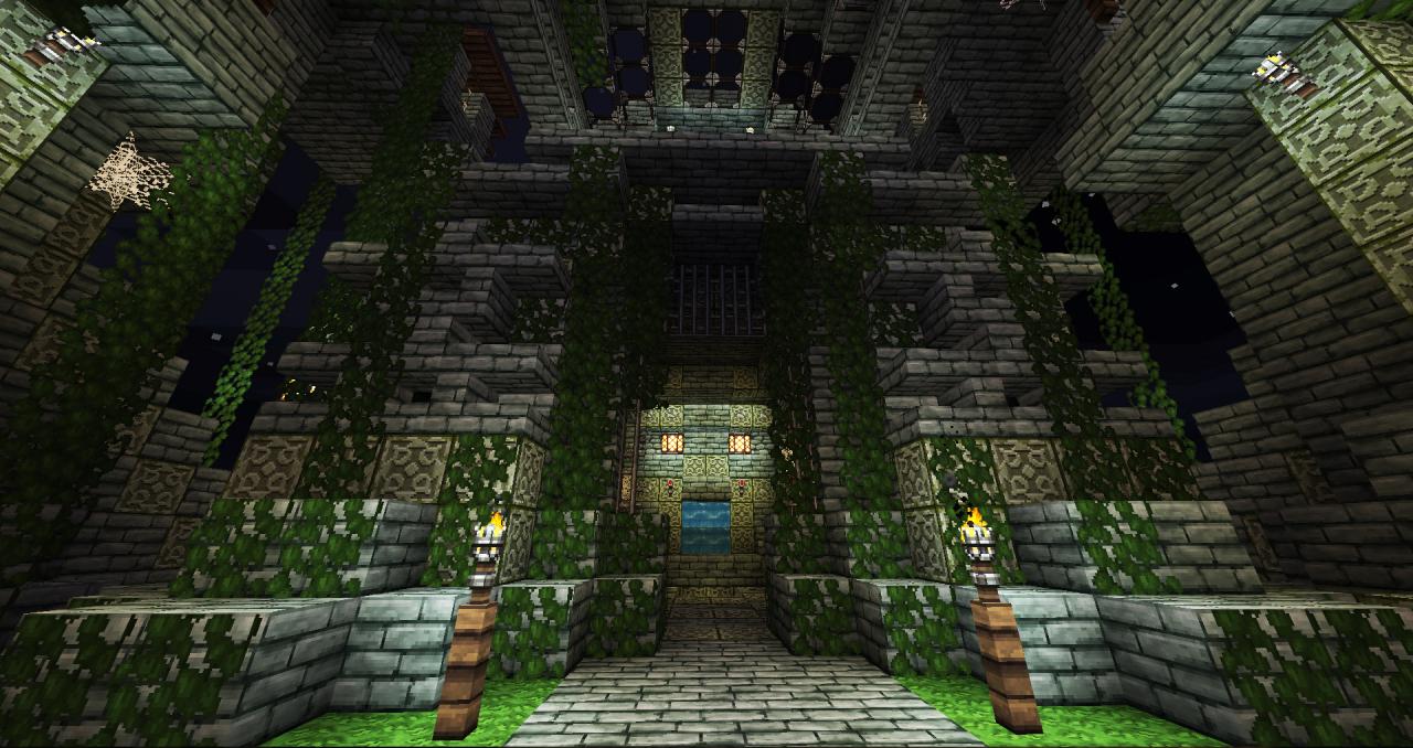 The Overgrown Fortress Hidden Library + Download Minecraft Map