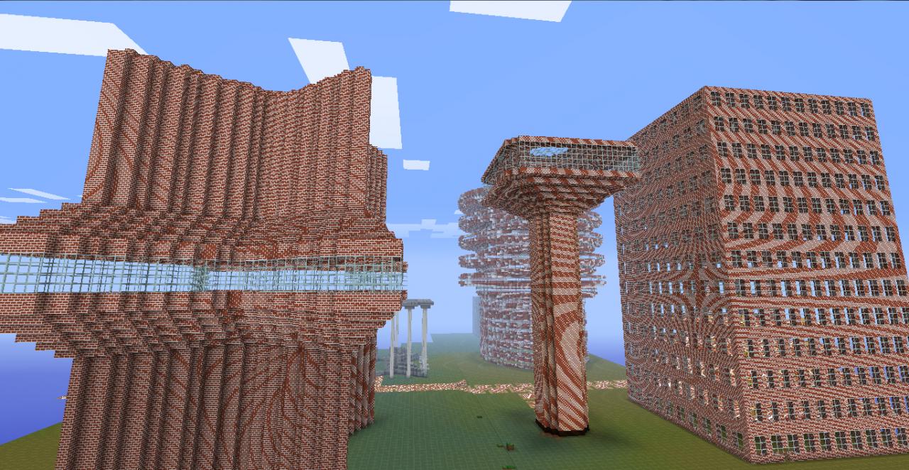 Amazing Brick Structures Minecraft Map