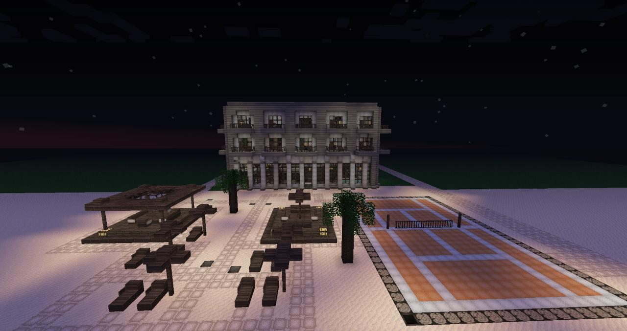 Modern Hotel on beach Minecraft Map
