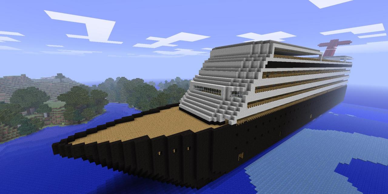 Large scale cruse ship (perfect for server spawns) Minecraft Map