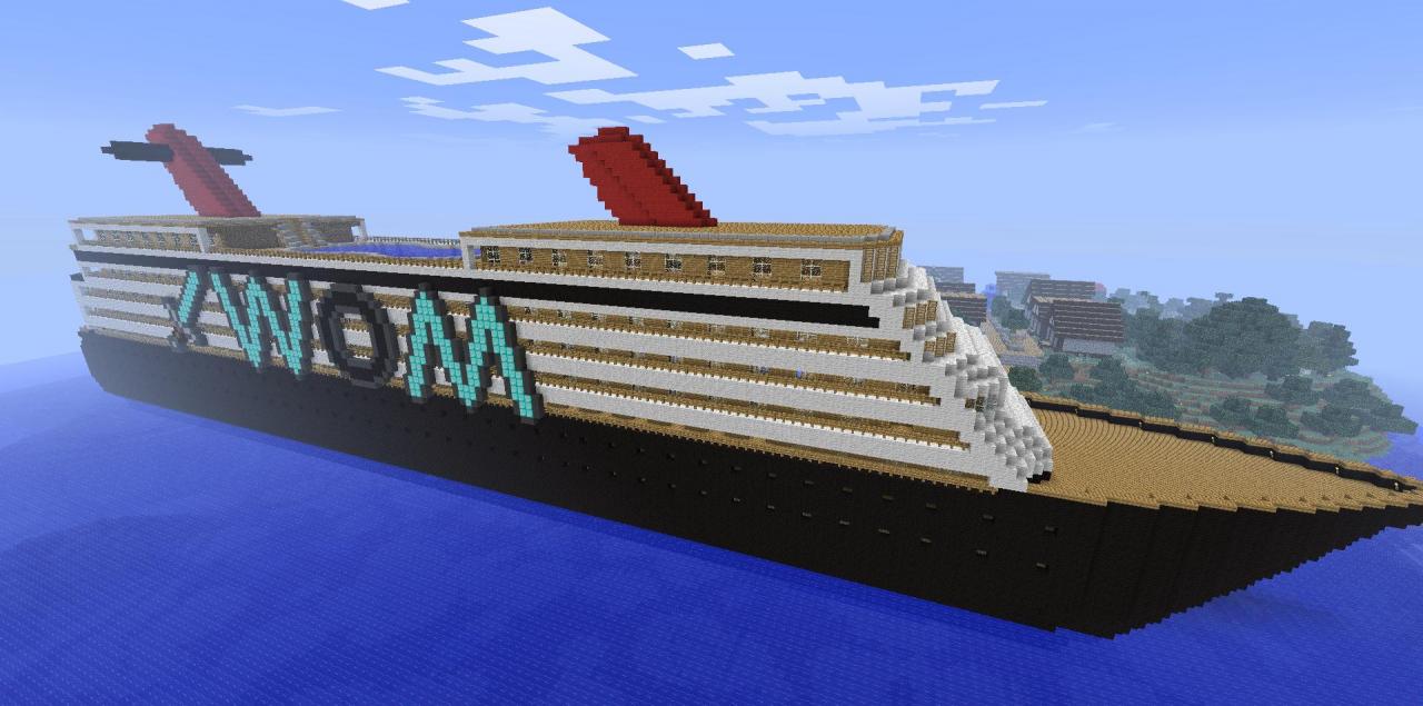 Large scale cruse ship (perfect for server spawns) Minecraft Map