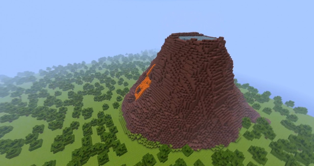 Volcano (Featuring a random Sheep) Minecraft Project