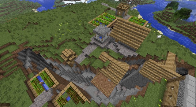 village over ravine! Minecraft Map