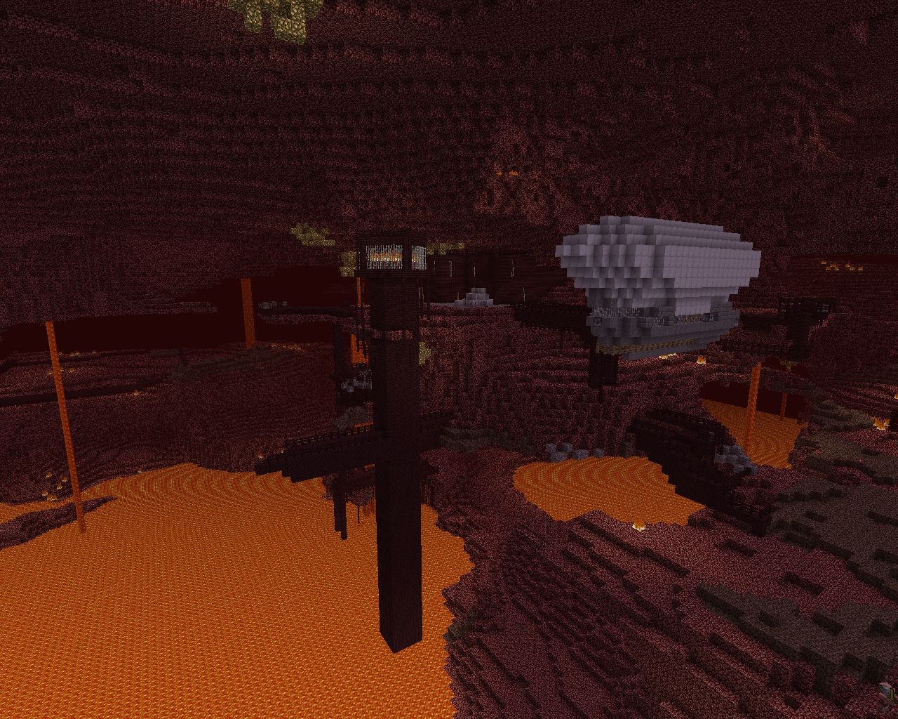 Ghast hunting station Minecraft Map