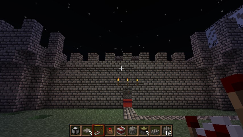 Castle/redstone/ pixel art creation Minecraft Map