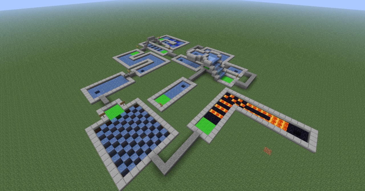 9 hole Mini Golf Minecraft Map