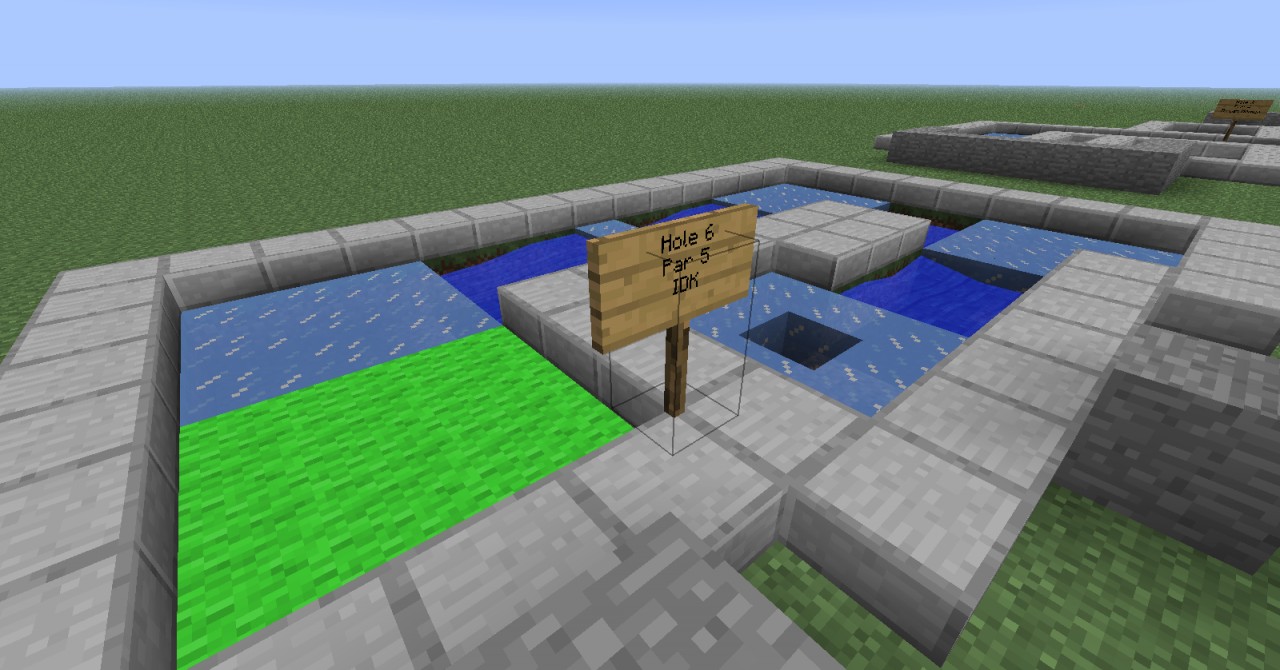 9 hole Mini Golf Minecraft Map