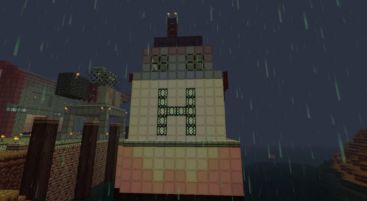 Docks with Warehouse and Cargo Ship Minecraft Map