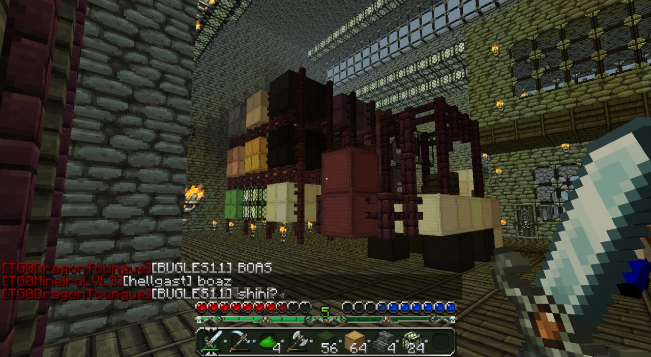 Docks with Warehouse and Cargo Ship Minecraft Map