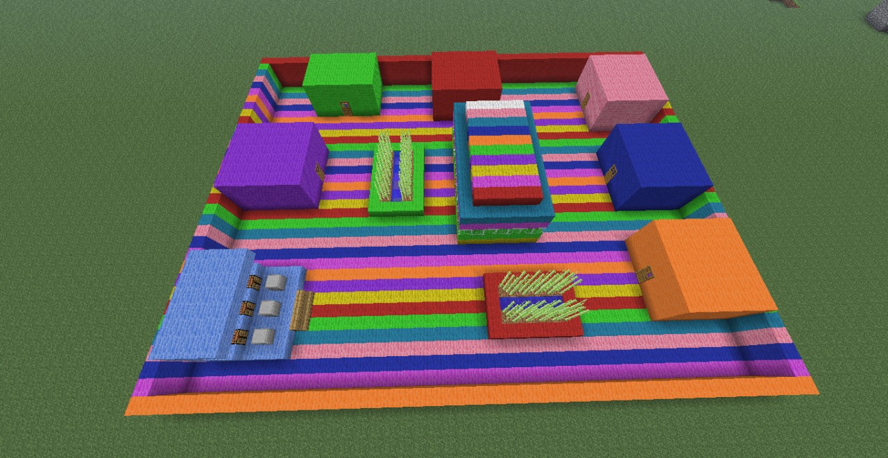 Wool Village Minecraft Map