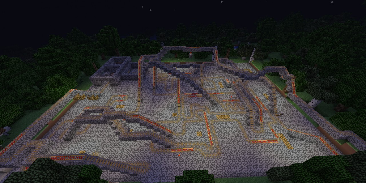 Huge Rollercoaster of Eclipse Minecraft Map