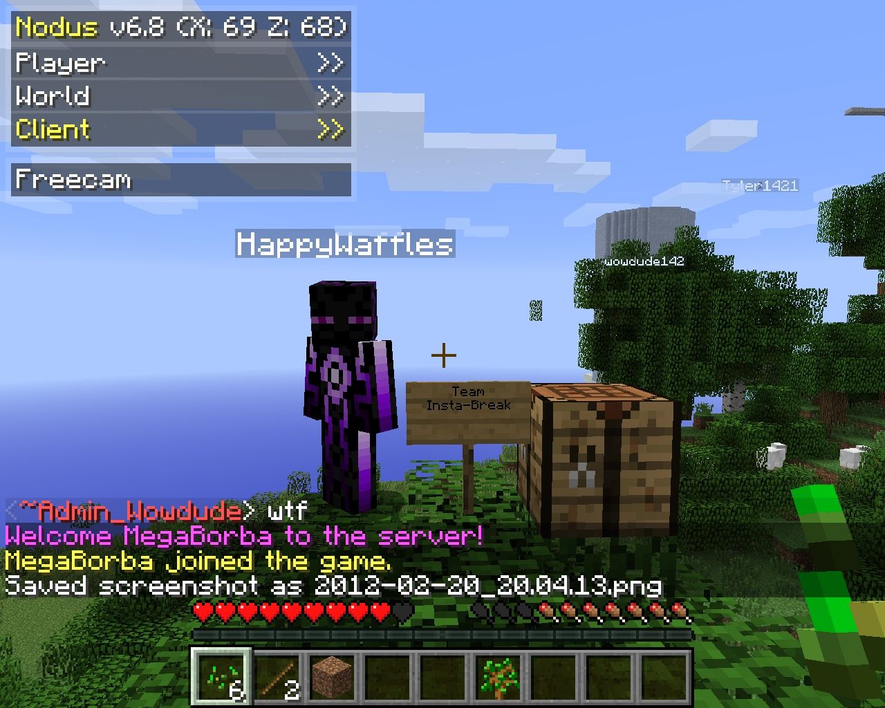 The Start Of Team Insta Break Minecraft Map