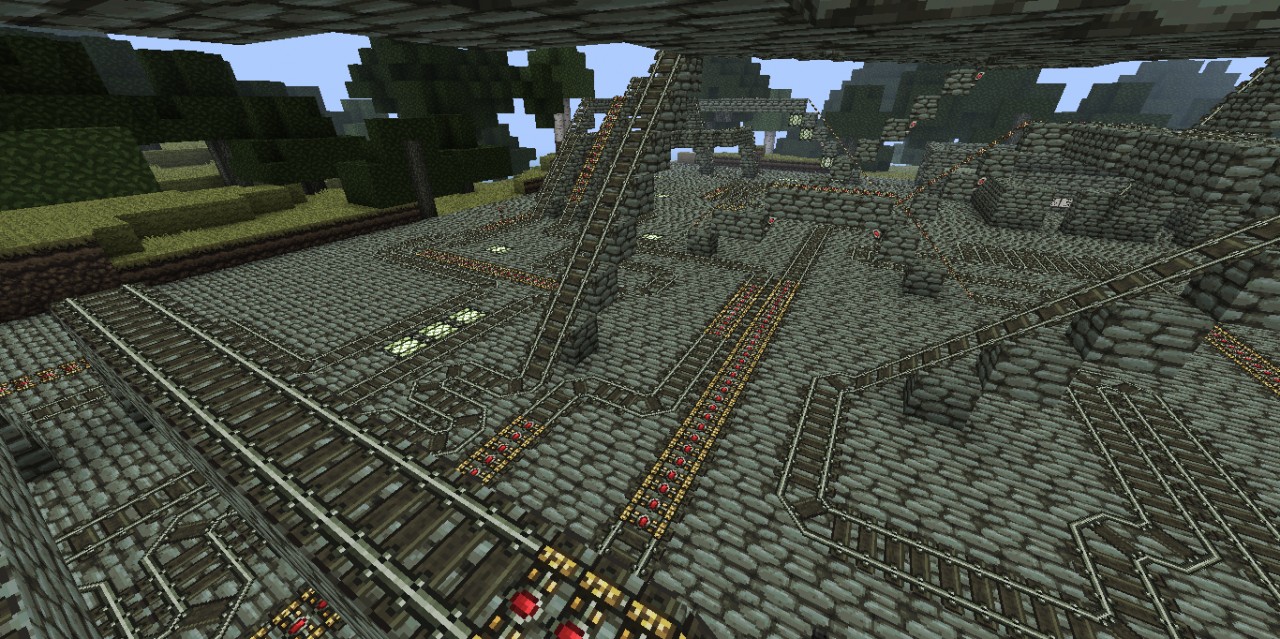 Huge Rollercoaster of Eclipse Minecraft Map