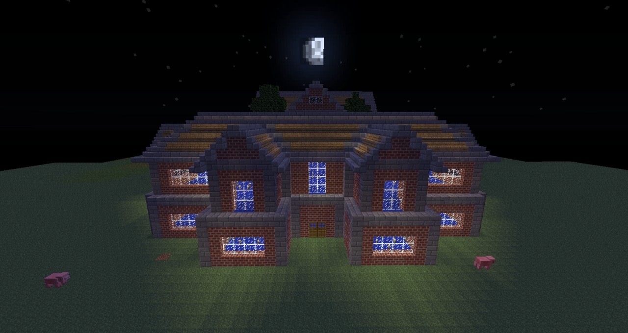 Big Brick Mansion Minecraft Map