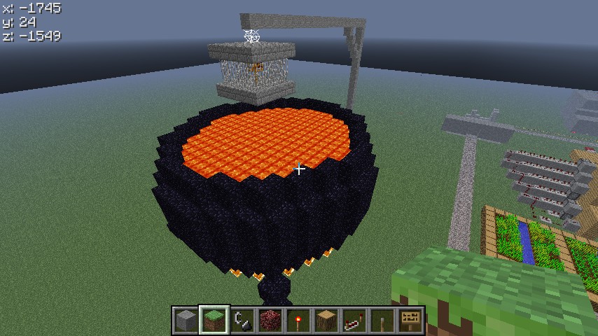 Boiling Cauldron of Lava Minecraft Map