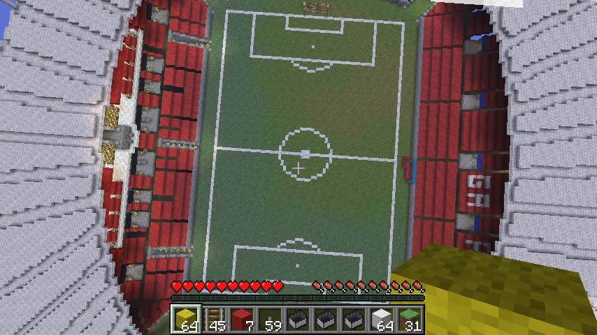 Complete Football Stadium (Liverpool) Minecraft Map