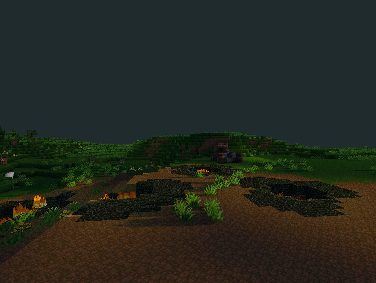 Battle field with castle! Minecraft Map