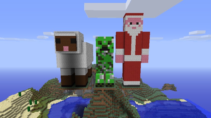 3D Wool Figures !!!Creeper Finished!!! Minecraft Map