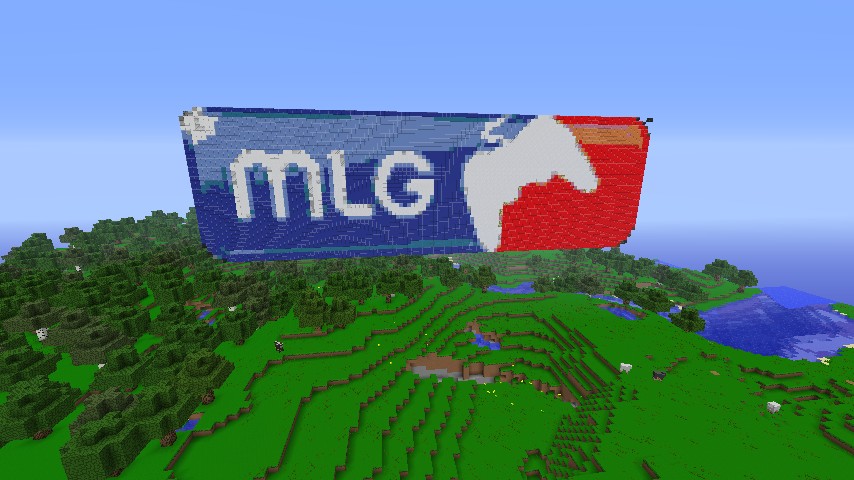 Pixel Art - MLG Logo Minecraft Map