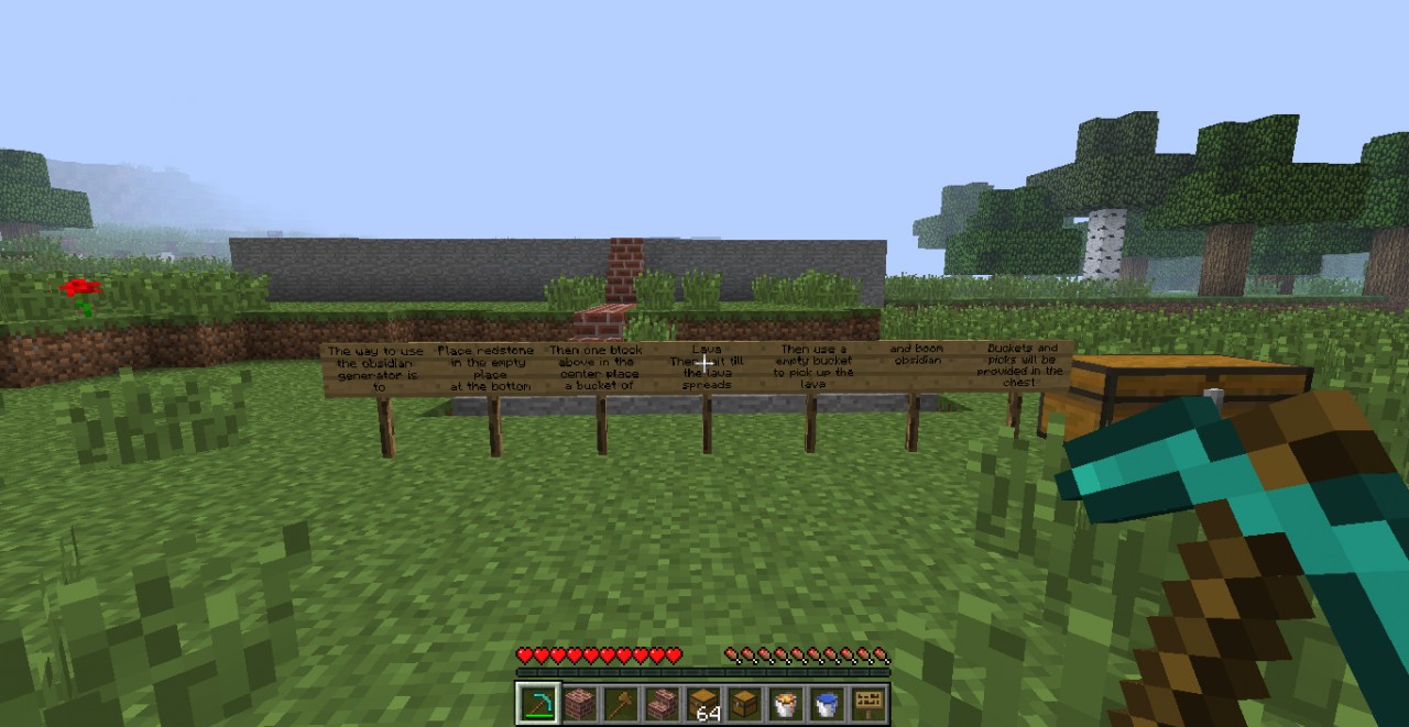 Cobble/Obsidian Generator Minecraft Map