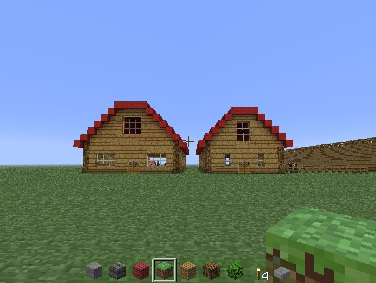 Small town that I build. Minecraft Map