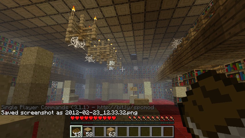 Escape the Haunted Library Minecraft Map