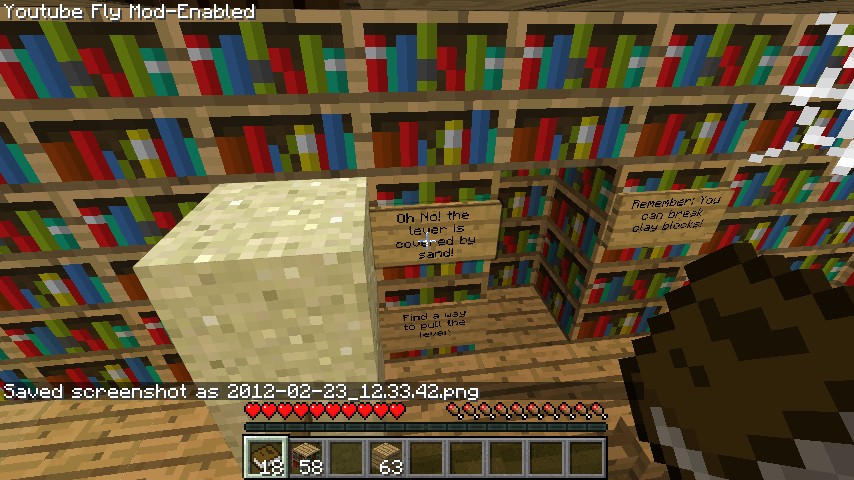 Escape the haunted library Minecraft Map