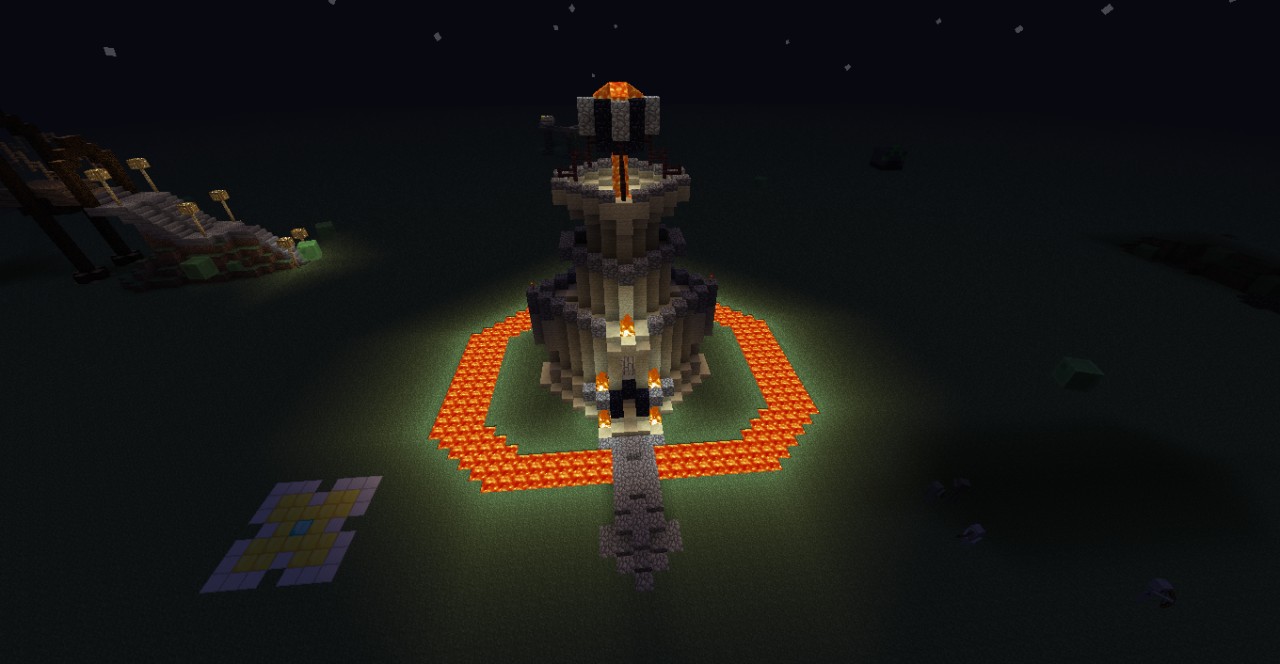 sandstone tower Minecraft Map
