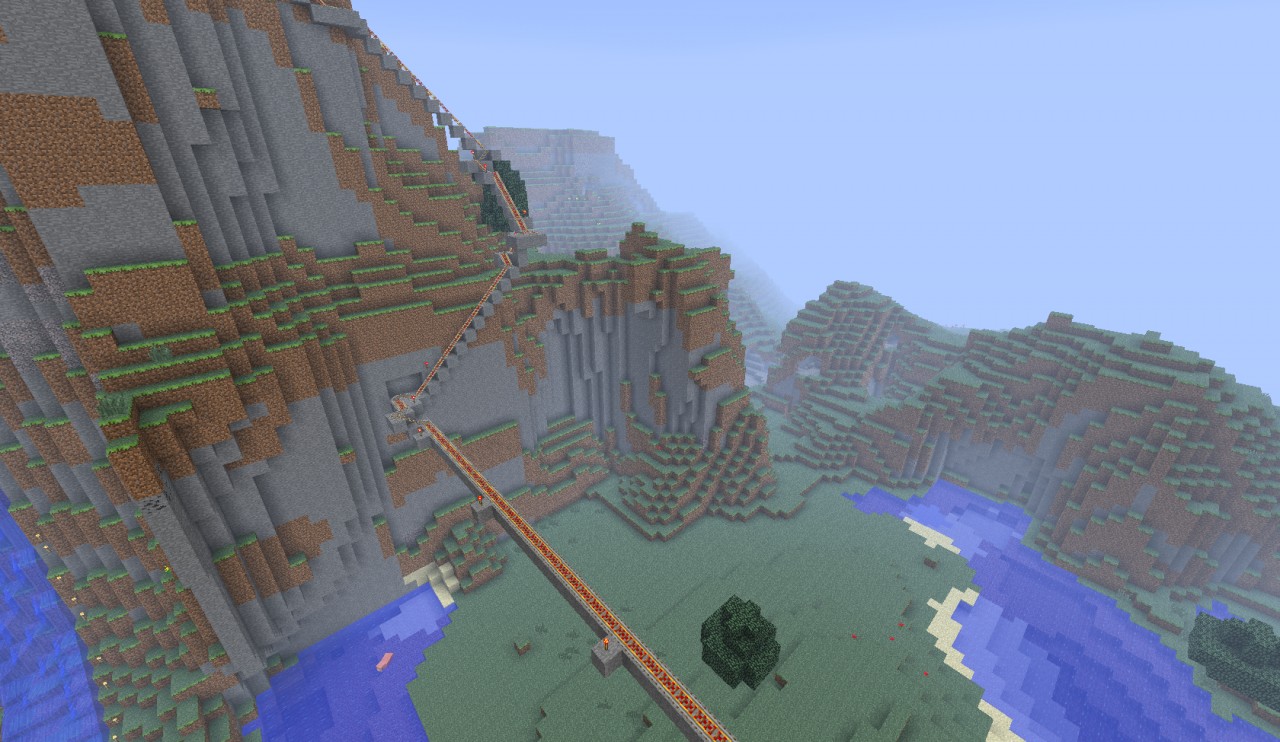 Simple rollercoaster Minecraft Map