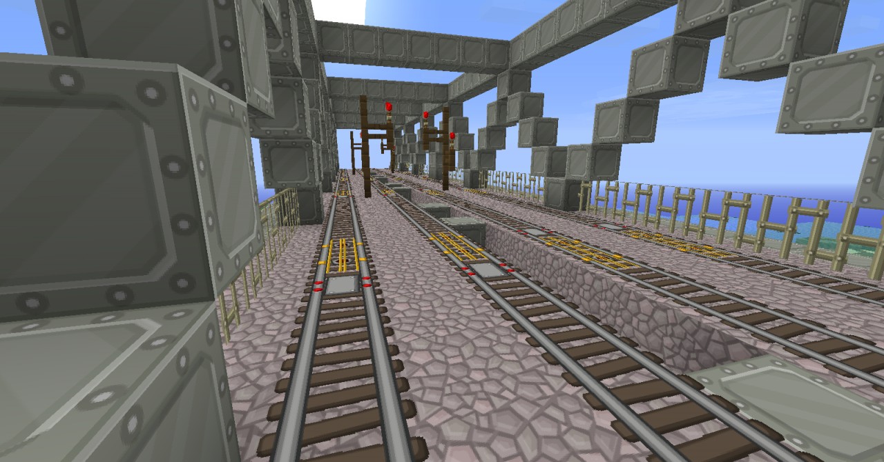 Iron Train Bridge Minecraft Map