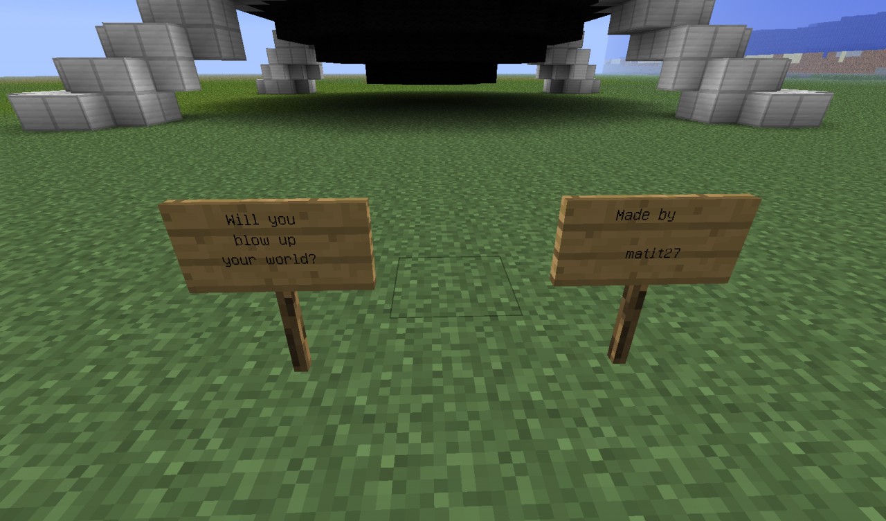 Mega bomb - is this the end? Minecraft Map